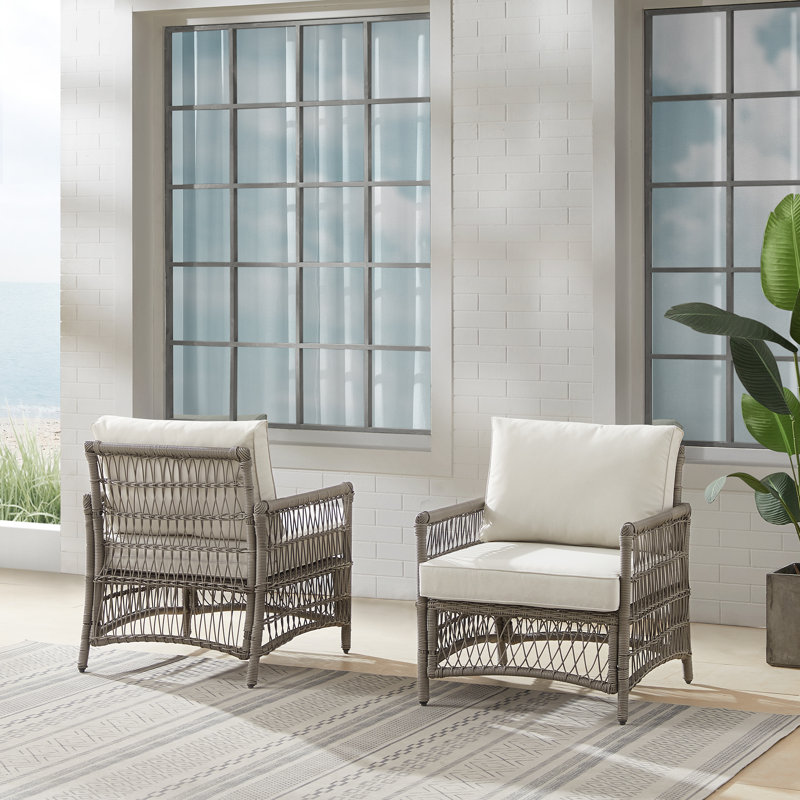 Bay Isle Home Borgen Patio Chair with Cushions Wayfair